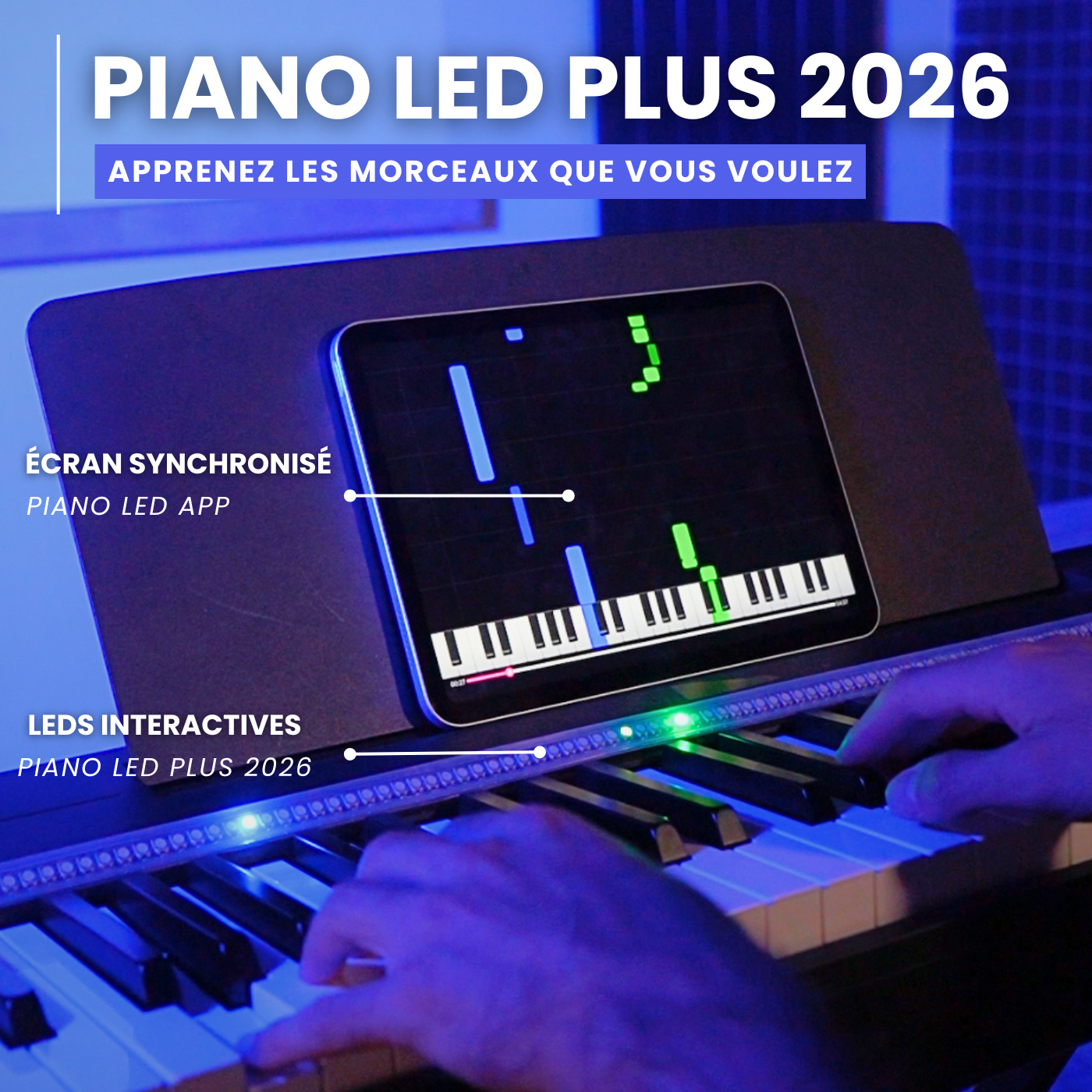 Piano LED Plus｜Apprenez le piano en suivant les LEDs
